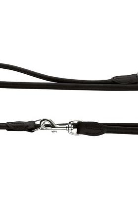 HUNTER Round & Soft Elg Line, Sort: Justerbar Læderline